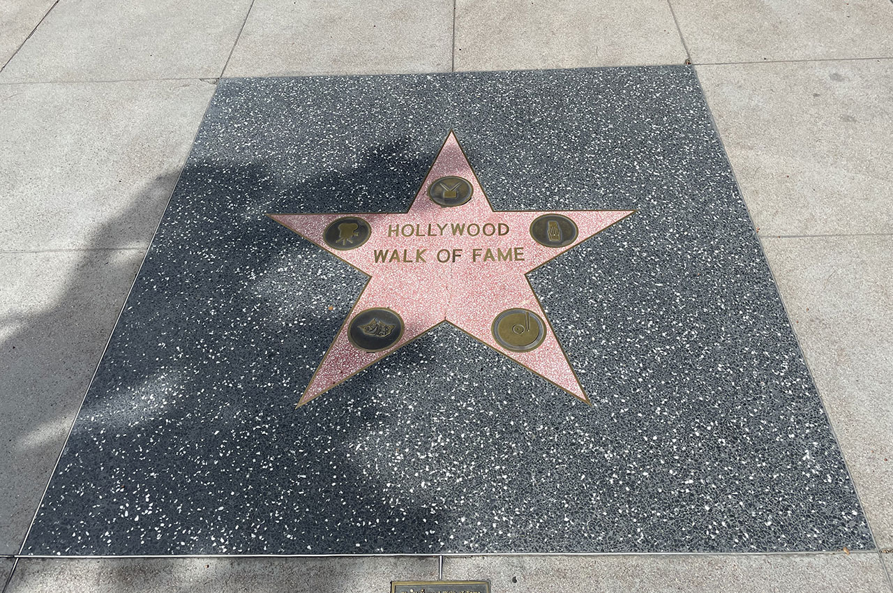 Photos of the Walk of Fame, Hollywood Boulevard